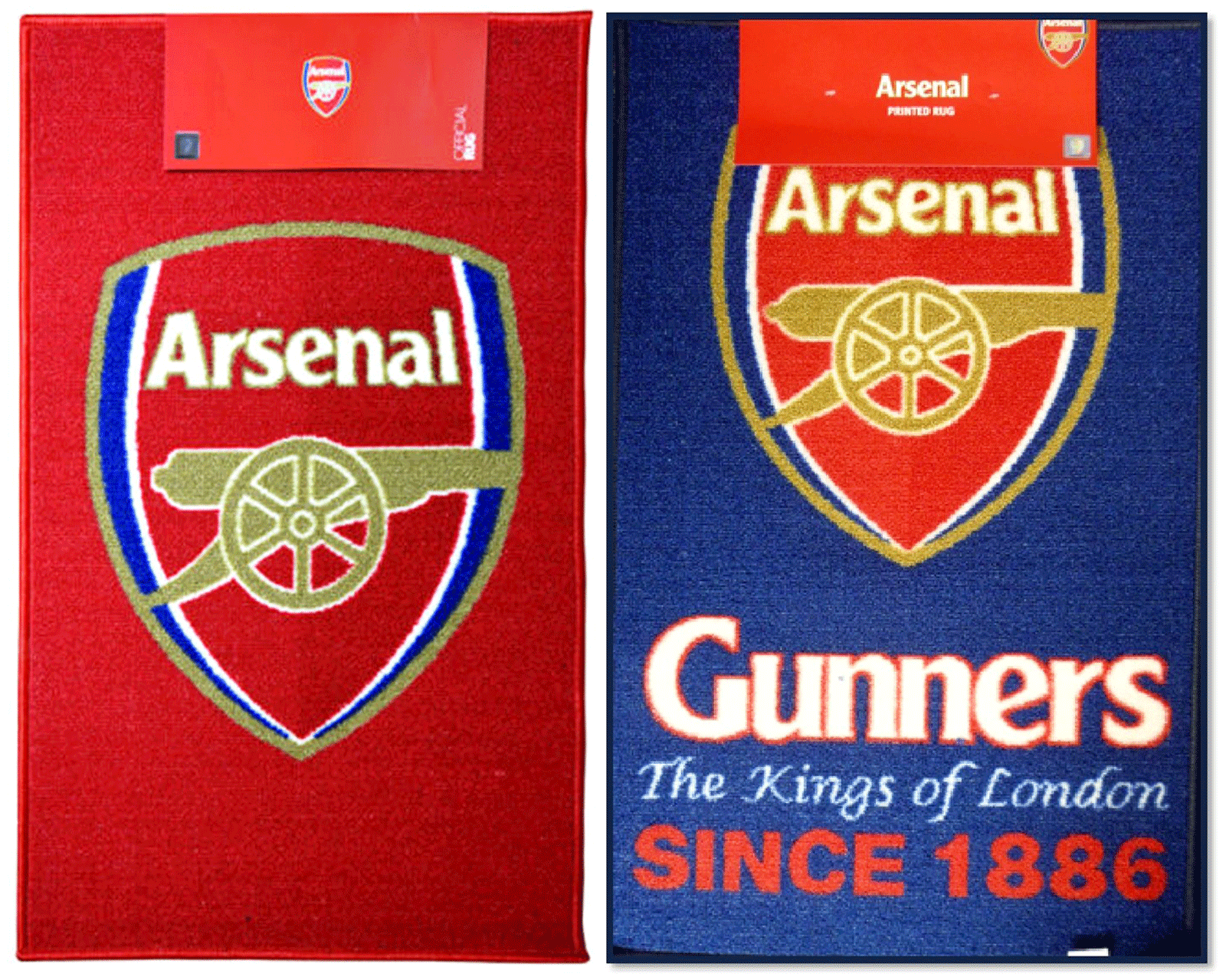 OFFICIAL ARSENAL FC FOOTBALL CLUB CREST RUG CARPET KIDS BOYS CHILDRENS ...