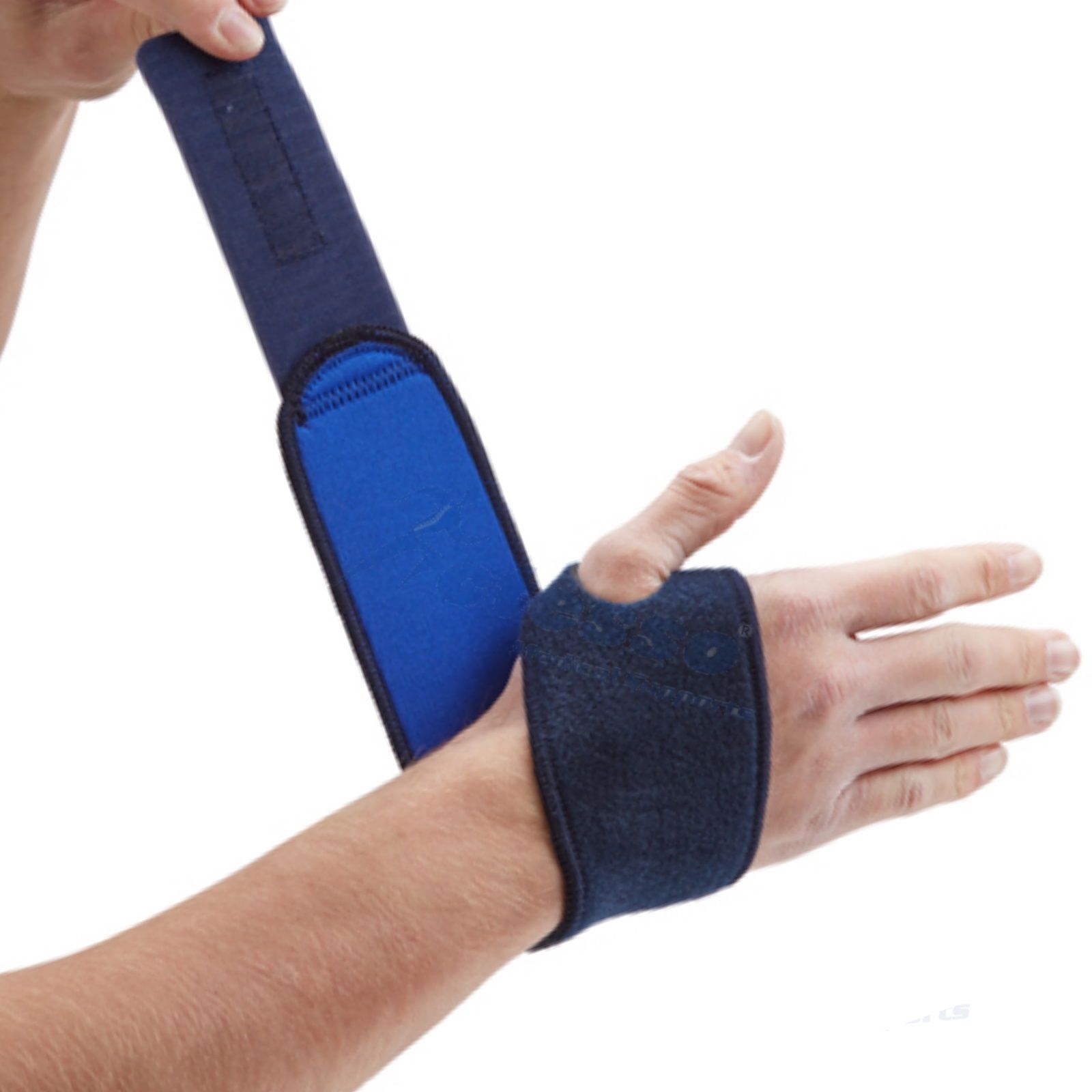 Actesso Blue Wrist Hand Strap Support Wrap Strap - Sports Bandage for ...