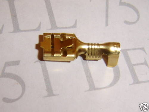 Female 6.3mm(1/4") spade terminal + latch (pack of 10) | eBay