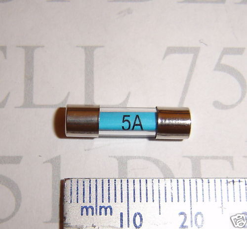 5 Amp 20mm 0.75" GLASS FUSE Pack of 10 ( FU5) | eBay