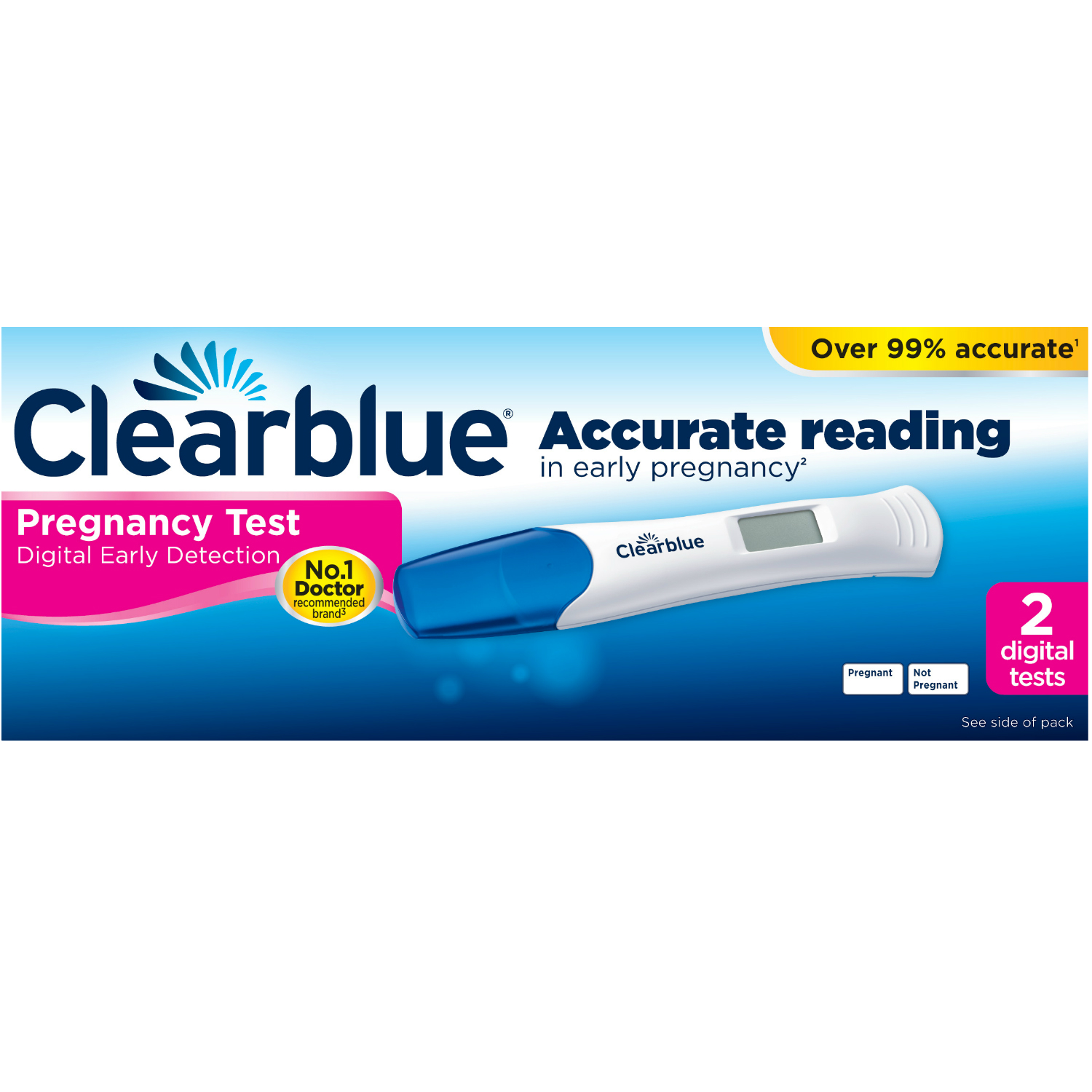 Clearblue Pregnancy Test 2 Digital Early Detection Tests Over 99 Clearblue Pregnancy Test 2 Digital Early Detection Tests Over 99