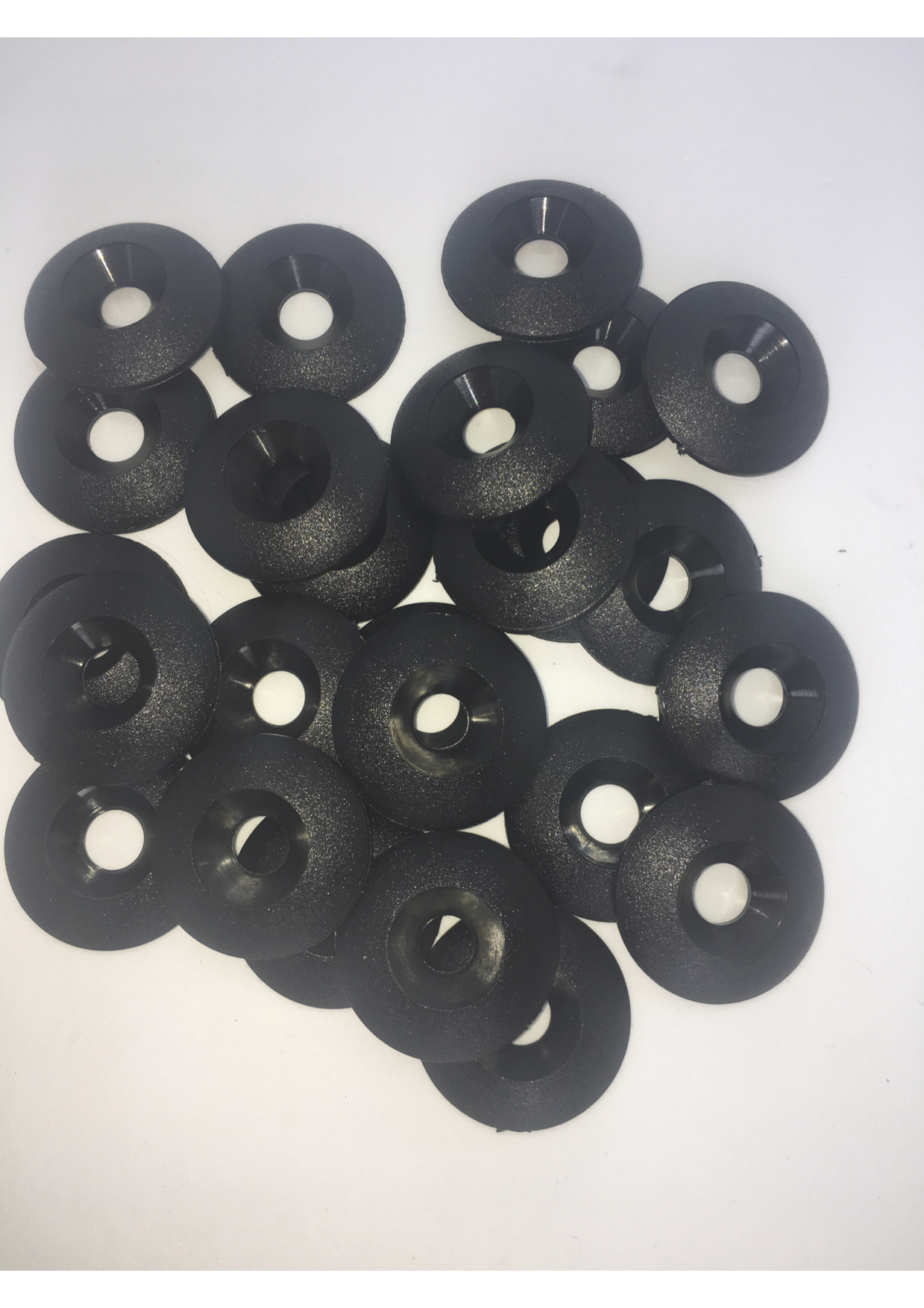 Countersunk PLASTIC Washer BLACK 25 x M8 x 30mm x 4mm CSK Kart Parts UK ...