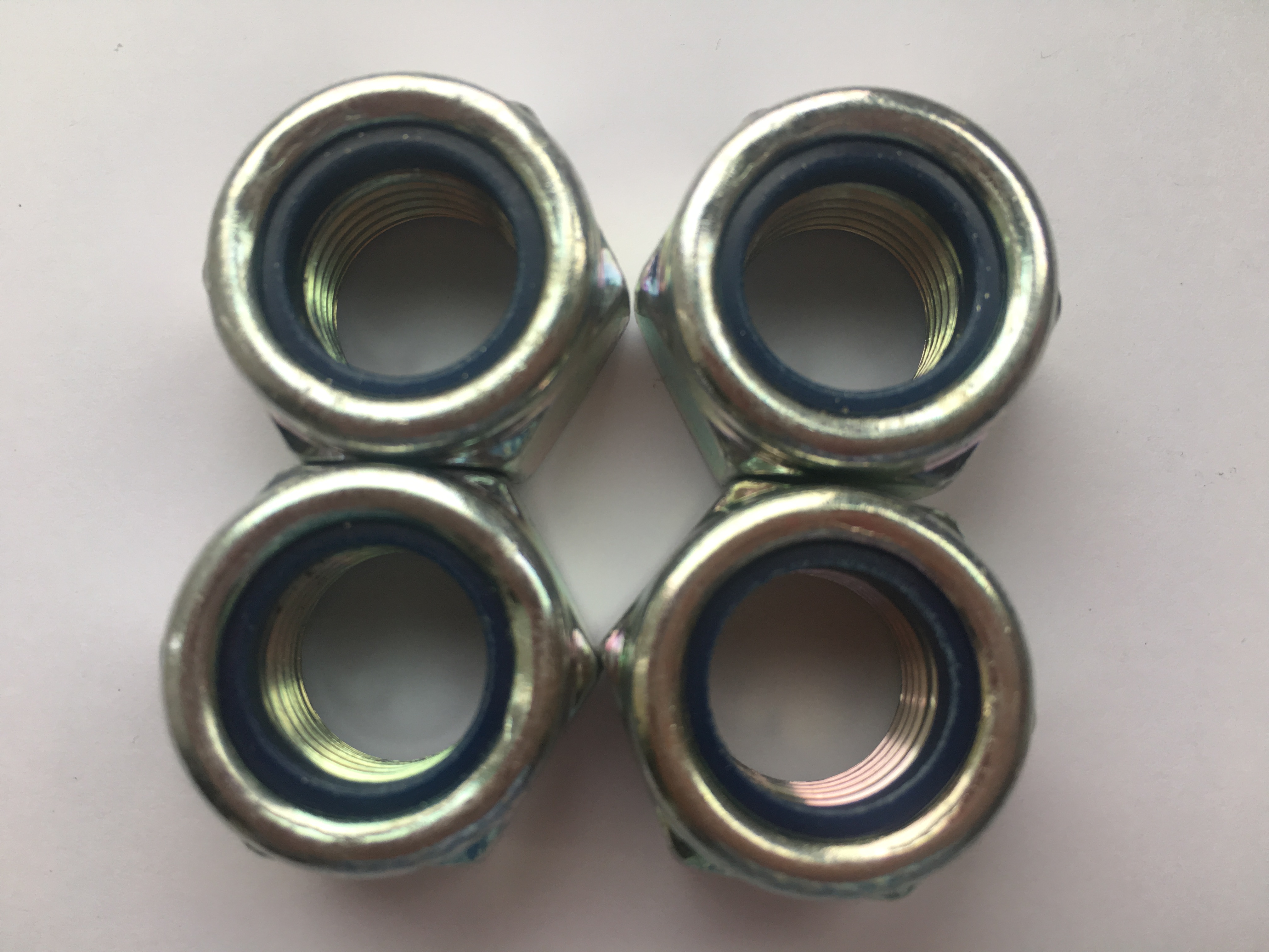 Kart Hub Stub Axle M14 FINE Thread Nylock Nut Pack of FOUR New Kart ...