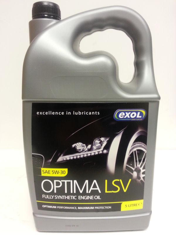 EXOL FULLY SYNTHETIC ENGINE OIL LOW SAPS 5W/30 5 LTR VW APPROVED OIL TO ...