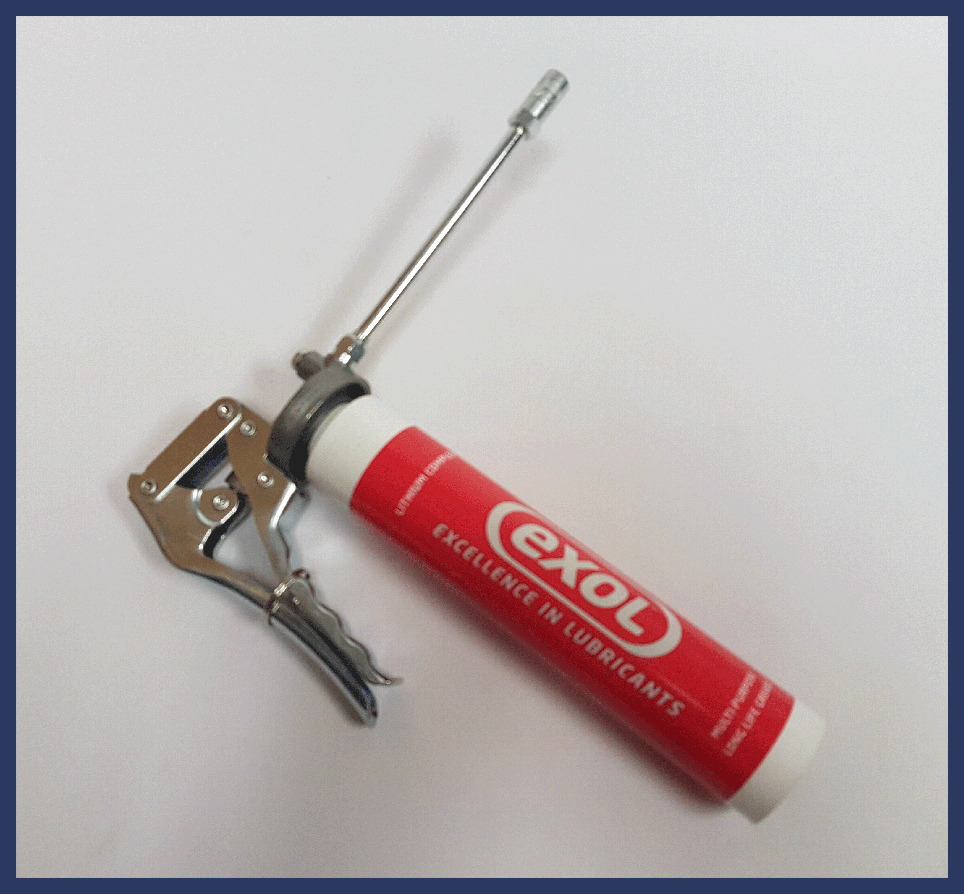 SINGLE HAND GREASE GUN AND THREE EXOL EP2 GREASE CARTRIDGE EASY TO USE ...